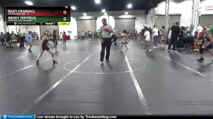 72 lbs Round 2 (8 Team) - Riley Crandall, PA Alliance Red vs Brody ...