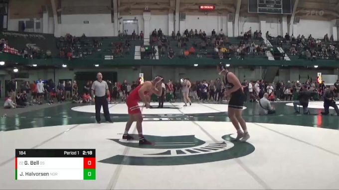 184 lbs Champ. Round 2 - Gavin Bell, Ohio State vs Jon Halvorsen ...