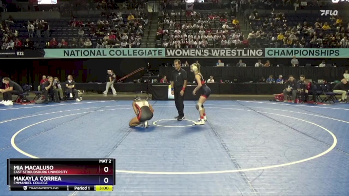 123 lbs Champ. Round 1 - Mia Macaluso, East Stroudsburg University vs ...