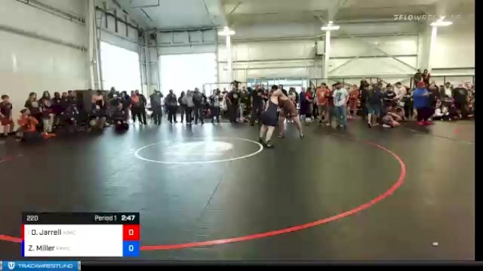 220 lbs Cons. Round 3 - Oscar Jarrell, Askeo International Mat Club vs ...