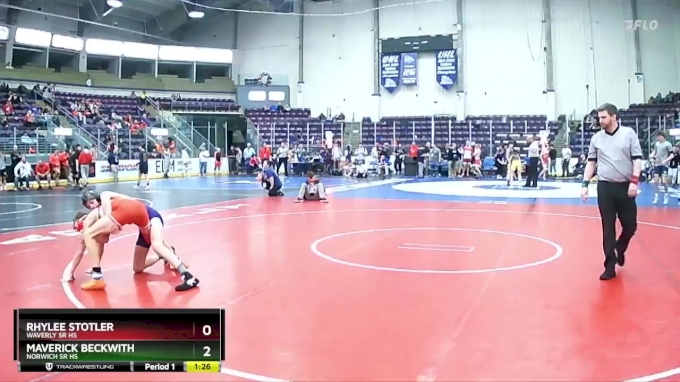 108 lbs Semifinal - Maverick Beckwith, Norwich Sr HS vs Rhylee Stotler ...