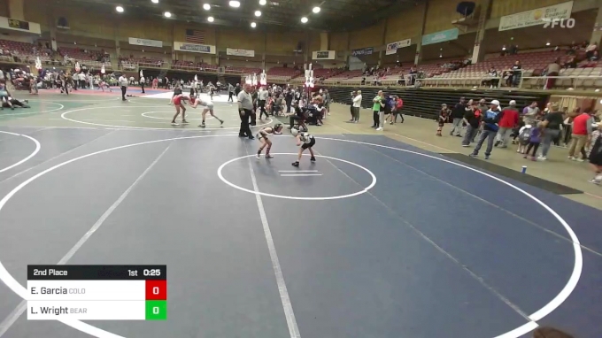 54 lbs 2nd Place - Edgar Garcia, Colorado Outlaws vs Liam Wright, Bear Cave WC