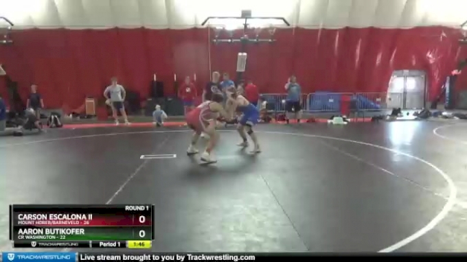 170 lbs Round 1 (4 Team) - Carson Escalona II, Mount Horeb/Barneveld vs ...