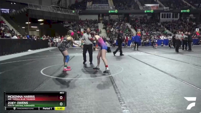 119 lbs Champ. Round 1 - Zoey Owens, South Central Punishers vs McKenna ...