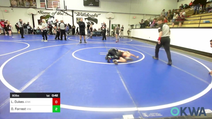 80 lbs Consolation - Ledger Dukes, Jenks Trojan Wrestling Club vs ...