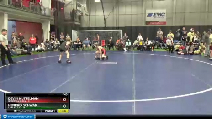 100 lbs Round 4 (6 Team) - Hendrix Schwab, Iowa Black vs Devin ...