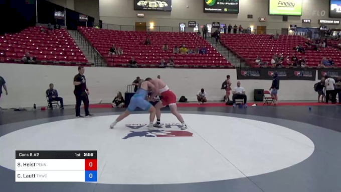97 kg Cons 8 #2 - Shaun Heist, Pennsylvania vs Cade Lautt, Tar Heel ...