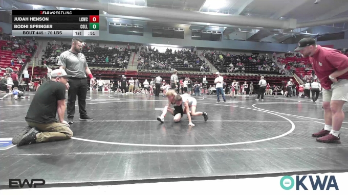 70 lbs Semifinal - Judah Henson, Lincoln Christian vs Bodhi Springer ...