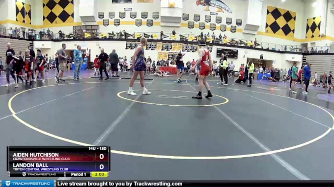 130 lbs Cons. Semi - Aiden Hutchison, Crawfordsville Wrestling Club vs ...