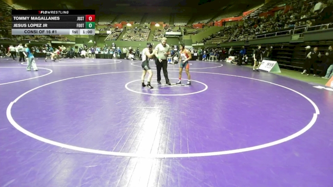 134 lbs Consi Of 16 #1 - Tommy Magallanes, Justin Garza vs Jesus Lopez ...