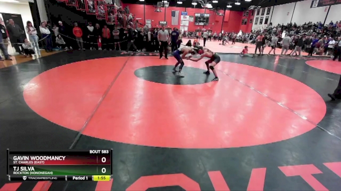138 lbs Quarterfinal - TJ Silva, Rockton (HONONEGAH) vs Gavin Woodmancy ...