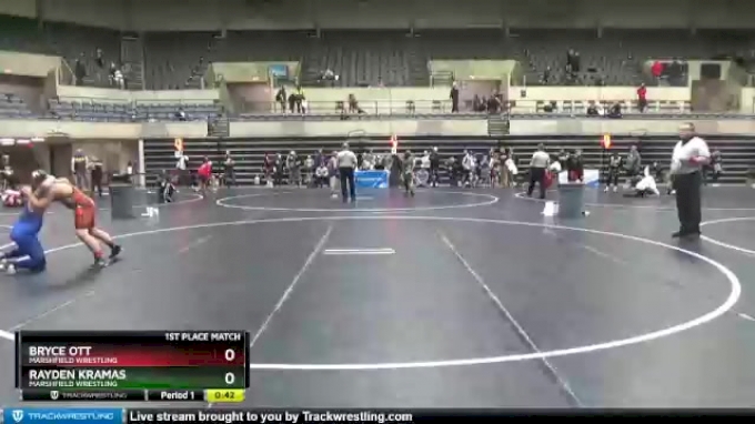 120 lbs 1st Place Match - Bryce Ott, Marshfield Wrestling vs Rayden ...