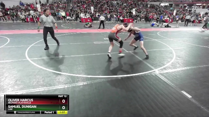 130 lbs Champ. Round 2 - Oliver Harcus, Belmont-Platteville vs Samuel ...