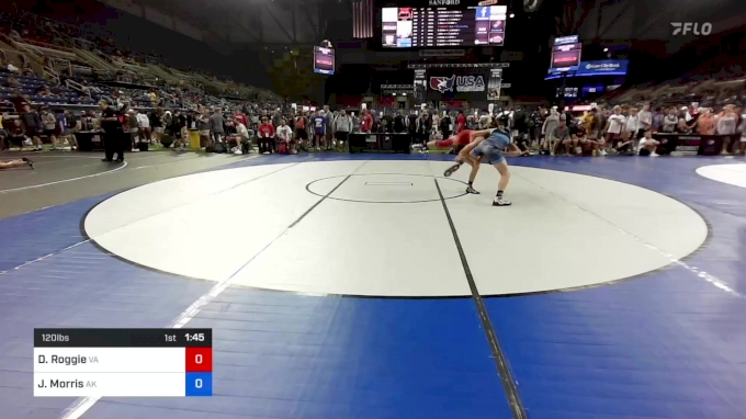 120 lbs Cons 16 #1 - Drew Roggie, Virginia vs Jacob Morris, Alaska
