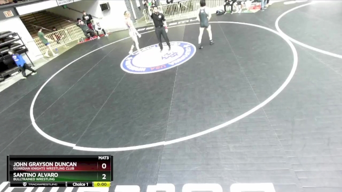 132 lbs Cons. Semi - John Grayson Duncan, Guardian Knights Wrestling ...