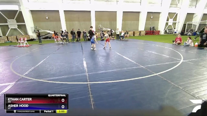 56 lbs Quarterfinal - Ethan Carter, NV vs Asher Hood, UT