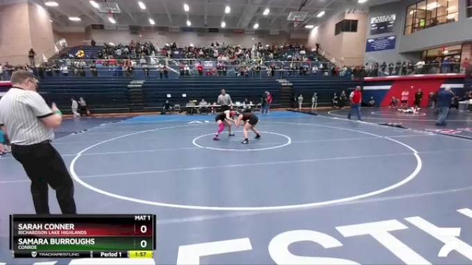 126 lbs Semifinal - Sarah Conner, Richardson Lake Highlands vs Samara ...