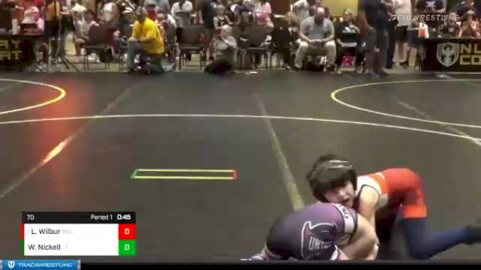 70 lbs Champ. Round 1 - Landon Wilbur, Predator Wrestling Club vs Wes ...