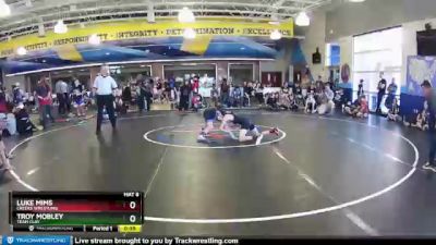 80 lbs Cons. Semi - Luke Mims, Creeks Wrestling vs Troy Mobley, Team Clay
