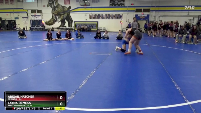 170 lbs Round 2 (8 Team) - Layna DeMoss, Benton Community vs Abigail ...