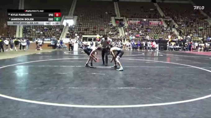 6A 126 lbs Champ. Round 2 - Kyle Fairless, Spain Park HS vs Jameson ...