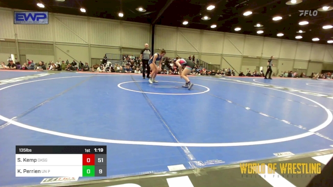 135 lbs Rr Rnd 1 - Shelby Kemp, OK Supergirls Black vs Kendra Perrien ...