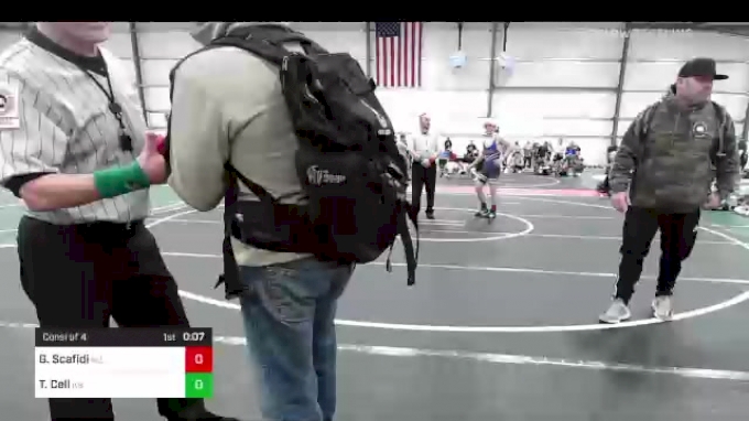 132 lbs Consi Of 4 - Giovanni Scafidi, NJ vs Tucker Cell, KS