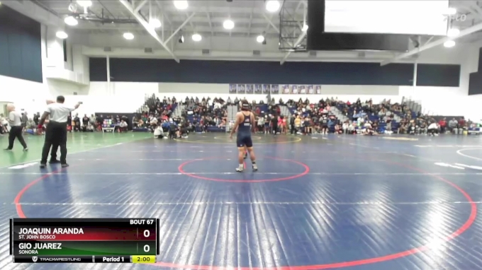 132 lbs Champ. Round 1 - Gio Juarez, Sonora vs Joaquin Aranda, St. John ...