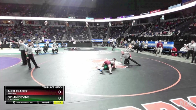 II-132 lbs 7th Place Match - Dylan Devine, Schalmont vs Alex Clancy ...