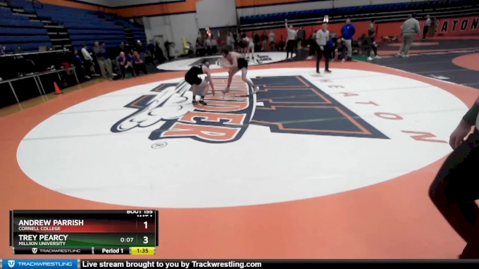 141 lbs Cons. Round 1 - Andrew Parrish, Cornell College vs Trey Pearcy ...