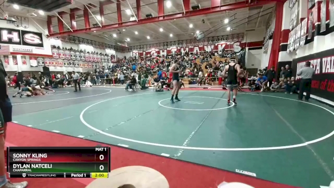 182 lbs Quarterfinal - Sonny Kling, Canyon Springs vs Dylan Natceli ...