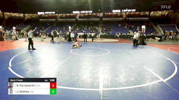 120 lbs Semifinal - Stone Farnsworth, Coventry vs Jack Gedney, Lewis Mills*