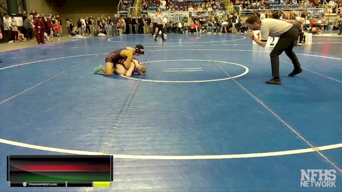 121 lbs Champ. Round 1 - Cesar Cruz, Grand Forks Central vs Rowdy Mott ...