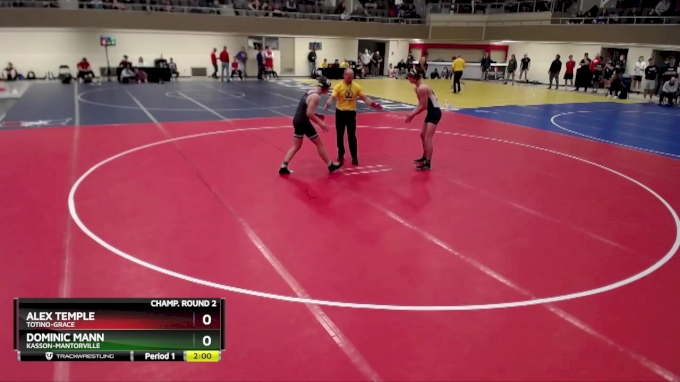 160 lbs Champ. Round 2 - Alex Temple, Totino-Grace vs Dominic Mann ...