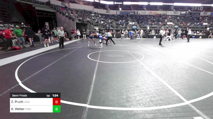 122 lbs Semifinal - Zach Pruitt, Lees Summit West Titans vs Kaden Weber ...