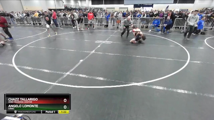 106 lbs Quarterfinal - Chazz Tallarigo, Ohio Training Center vs Angelo Lomonte, CRWC
