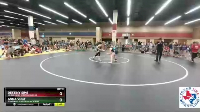 144 lbs 1st Place Match - Destiny Sims, NG Bombers Wrestling Club vs ...