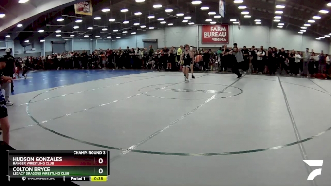 78 lbs Champ. Round 3 - Colton Bryce, Legacy Dragons Wrestling Club vs ...