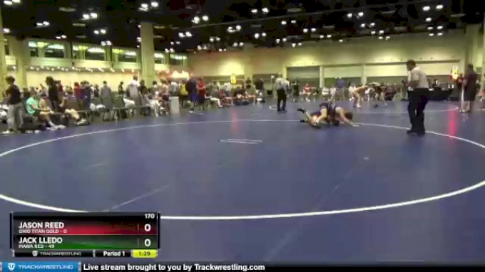 170 lbs Round 2 (16 Team) - Jason Reed, Ohio Titan Gold vs Jack Lledo ...