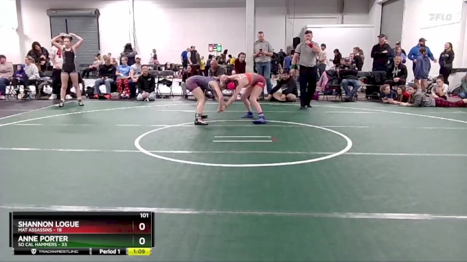 101 lbs Round 1 (6 Team) - Anne Porter, So Cal Hammers vs Shannon Logue ...