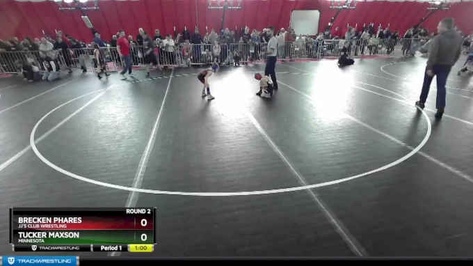 43-44 lbs Round 2 - Brecken Phares, JJ`s Club Wrestling vs Tucker ...