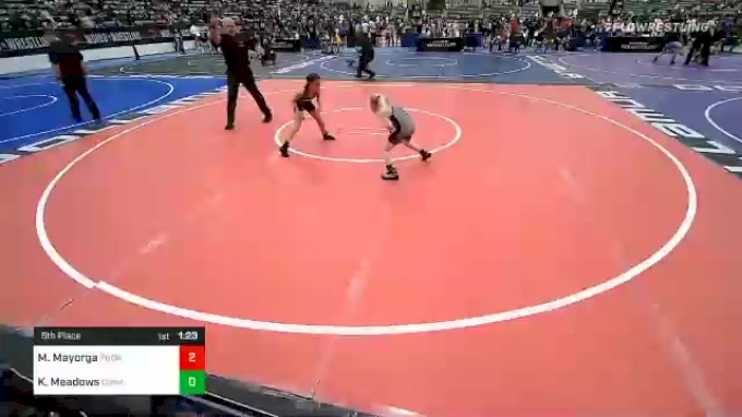 64 lbs 5th Place - Mariah Mayorga, Pounders WC vs Kyndrah Meadows, COWA