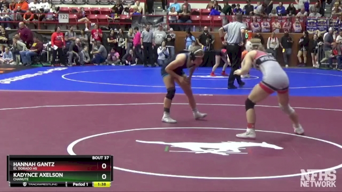 120 lbs Champ. Round 1 - Kadynce Axelson, Chanute vs Hannah Gantz, El ...
