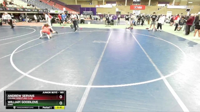 165 lbs Cons. Round 2 - William Goodlove, Iowa vs Andrew Servais ...