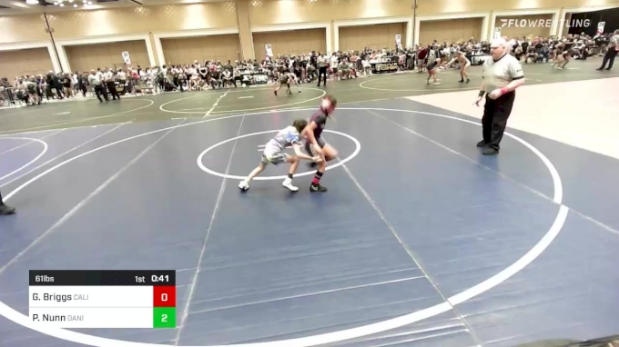 61 lbs 2nd Place - Gwen Briggs, California Grapplers vs Princeton Nunn ...