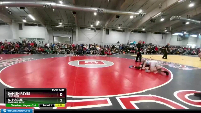 120 lbs Semifinal - AJ Hague, Riverdale Ridge vs Damien Reyes, Mesa Ridge