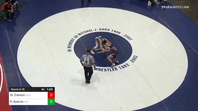 132 lbs Prelims - Will Domico, Clearfield vs Parker Kearns, Mifflin County