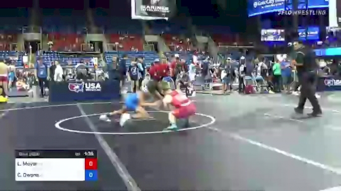 88 lbs Consi Of 16 #1 - Logan Moyer, Minnesota vs Chrystian Owens, Arizona