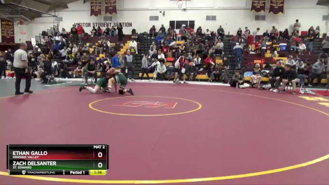 215 lbs Champ. Round 2 - Zach Delsanter, St. Edward vs Ethan Gallo ...