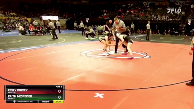 170 Class 2 lbs Quarterfinal - Faith Nesfeder, Staley vs Emily Brixey ...